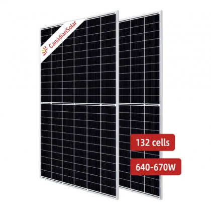 Canadian Solar Bifacial High Power Dual Cell PERC Module 640W 645W 650W ...